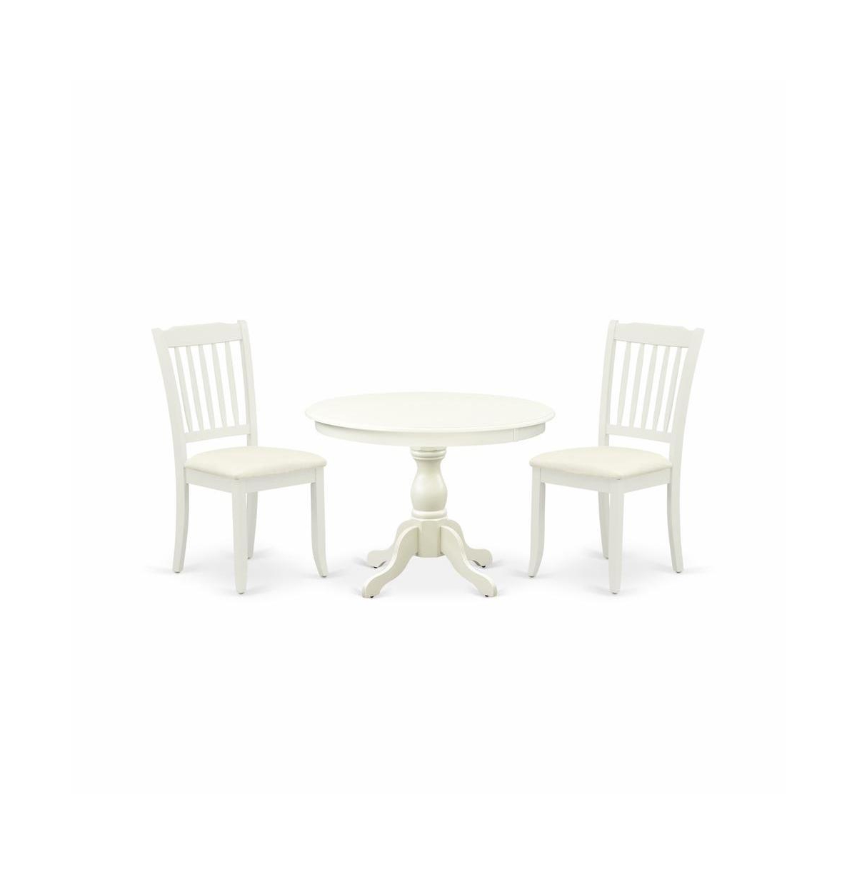 Click here for East West Furniture 3 Piece Kitchen Set - Linen Wh... prices