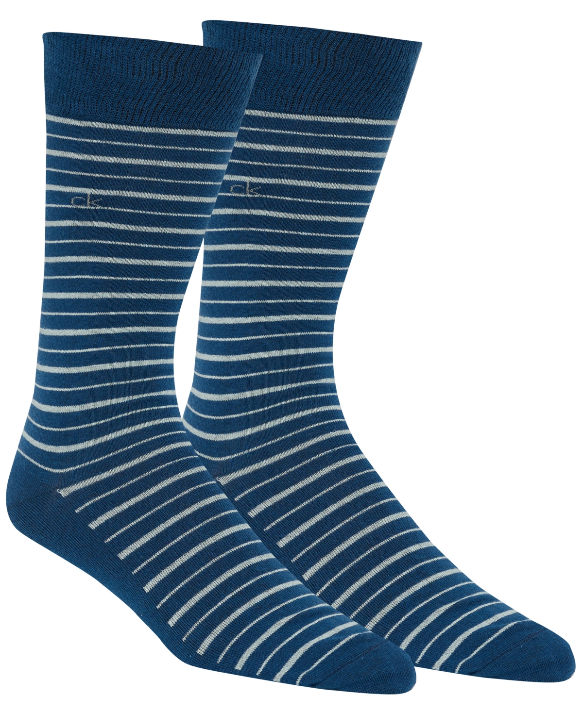 Click here for Calvin Klein Mens 1-Pack Dress Crew Socks - Blue M... prices