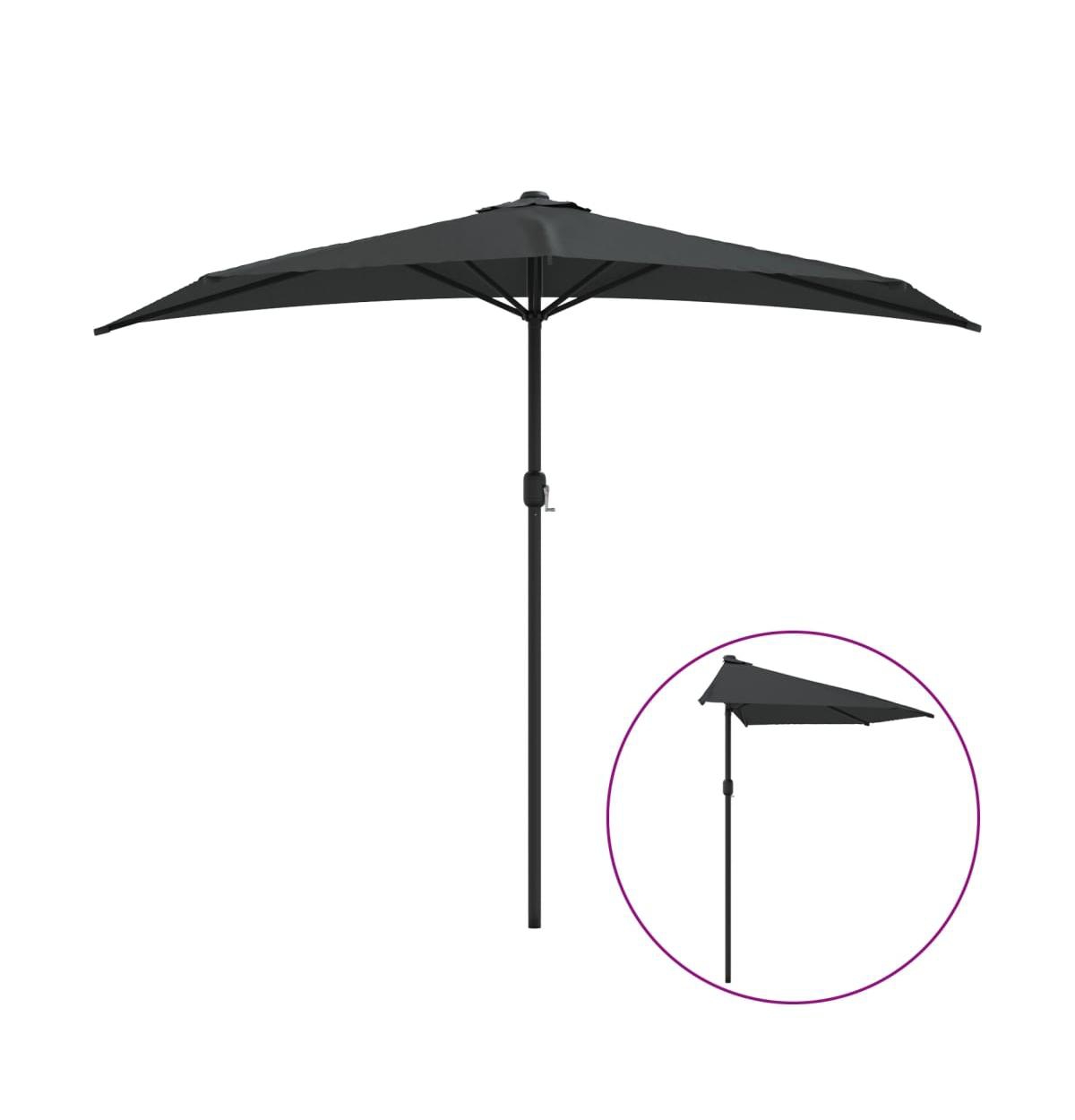 Click here for vidaXL Patio Umbrella Anthracite Polyester  Alumin... prices