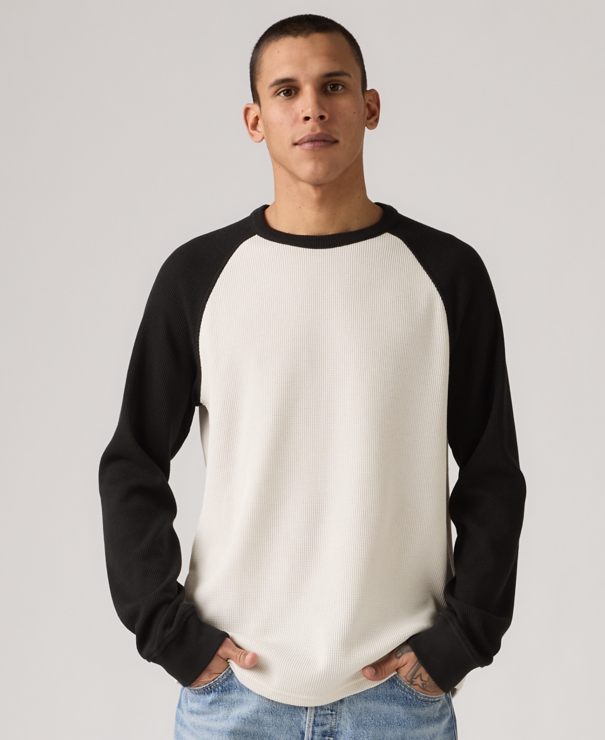 Click here for Levis Mens Thermal Long Raglan Sleeve T-Shirt - Je... prices