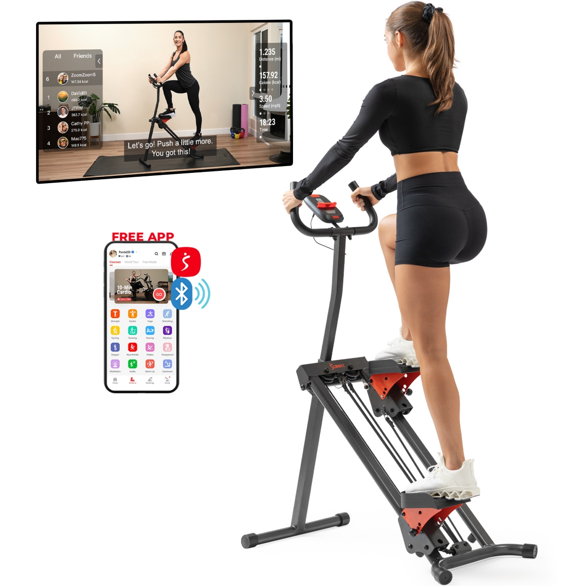 Click here for Sunny Health & Fitness Smart Foldable Stair Climbe... prices