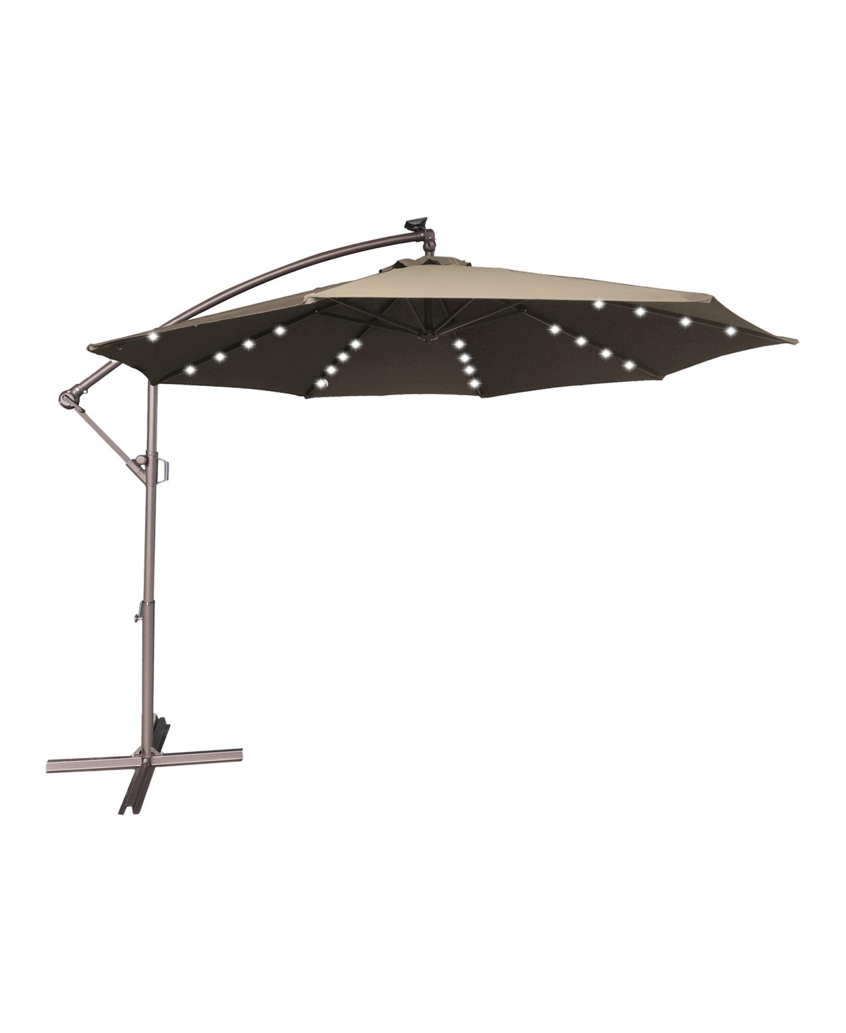 Click here for Clihome 11FT Solar Offset Umbrella with 32 Led Lig... prices