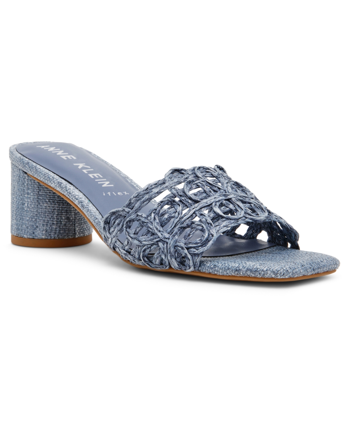 Click here for Anne Klein Womens Flores Block Heel Sandals - Blue... prices