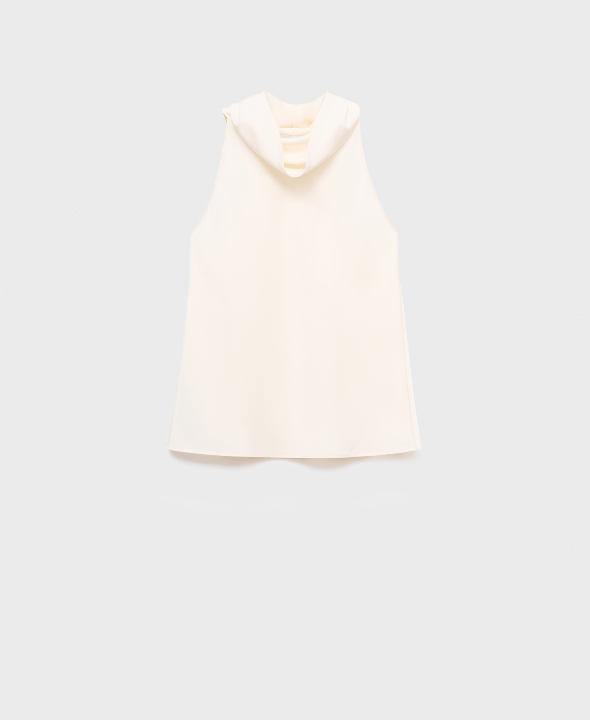 Click here for Mango Womens Draped Neck Blouse - Ecru prices