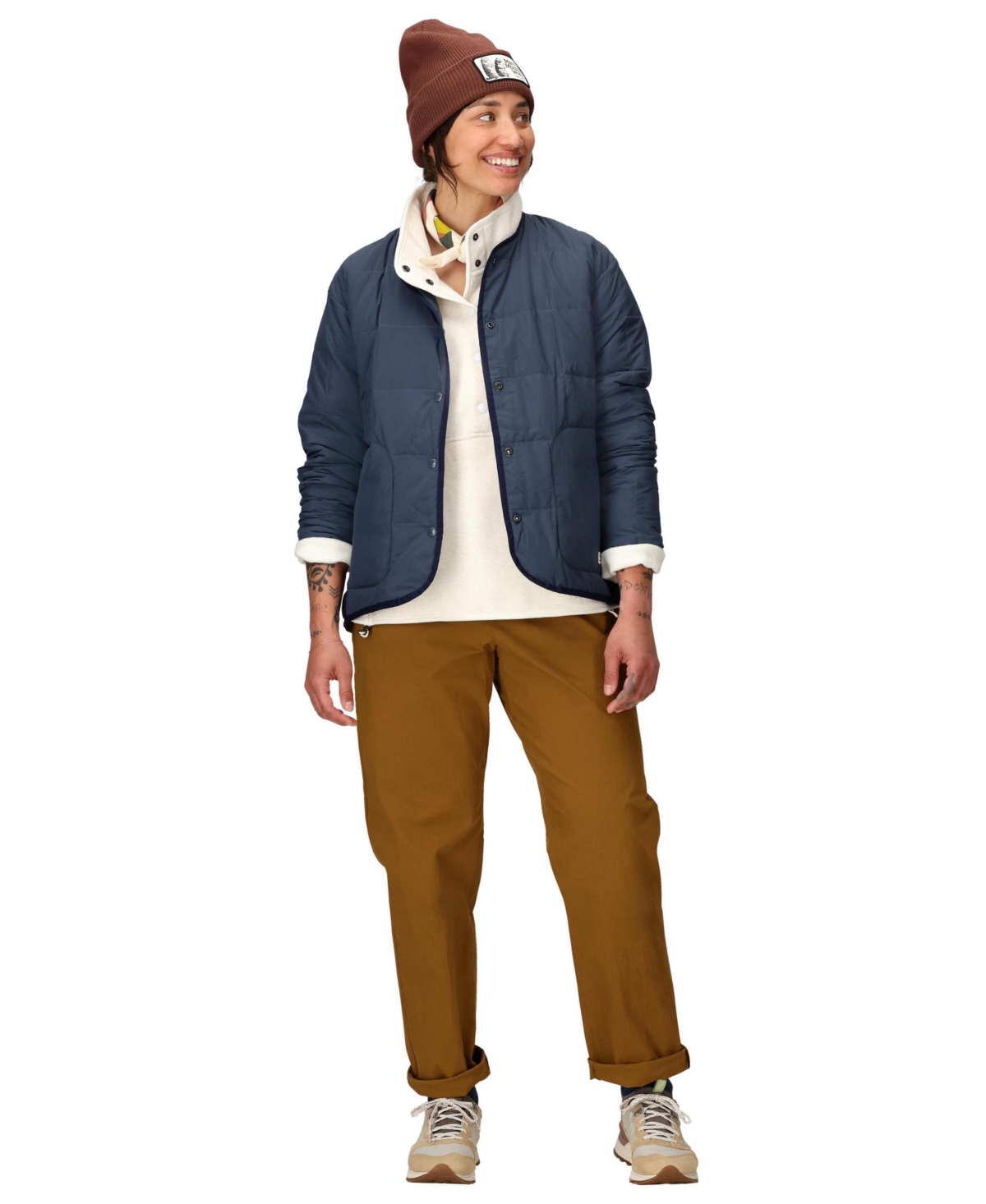 Click here for Marmot Womens Ares Snap Button Placket Collarless... prices