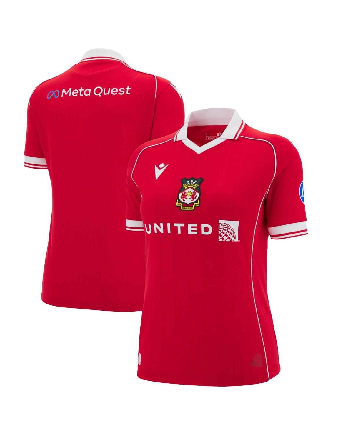 Click here for Macron Womens Red Wrexham 2025/26 Home Replica Jer... prices