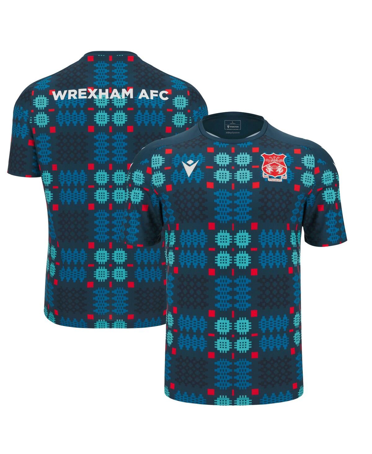 Click here for Macron Mens Blue Wrexham Warm-Up Jersey - Blue prices