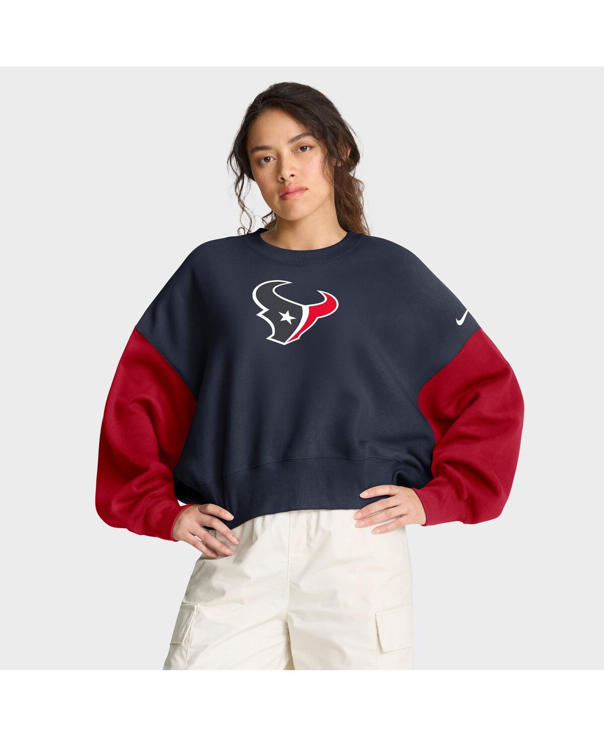 Click here for Nike Womens Navy Houston Texans Oversized Color-Bl... prices