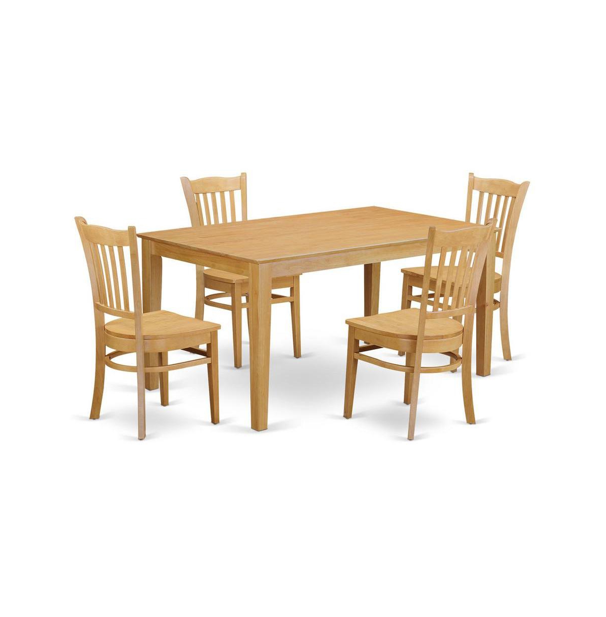 Click here for East West Furniture 5 Pc Dining room set for 4 - D... prices