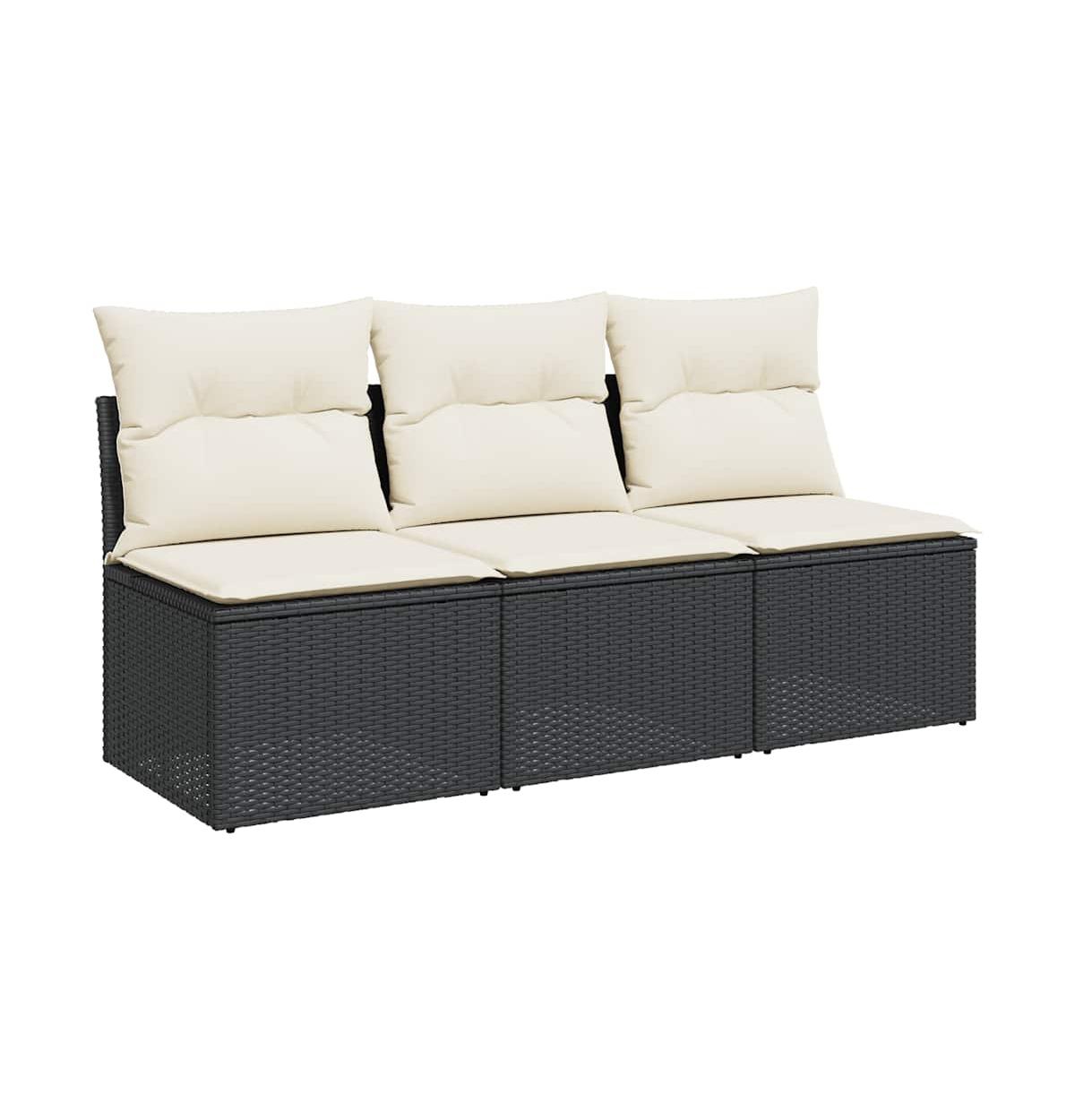 Click here for Garden Sofa Black  Cream White prices