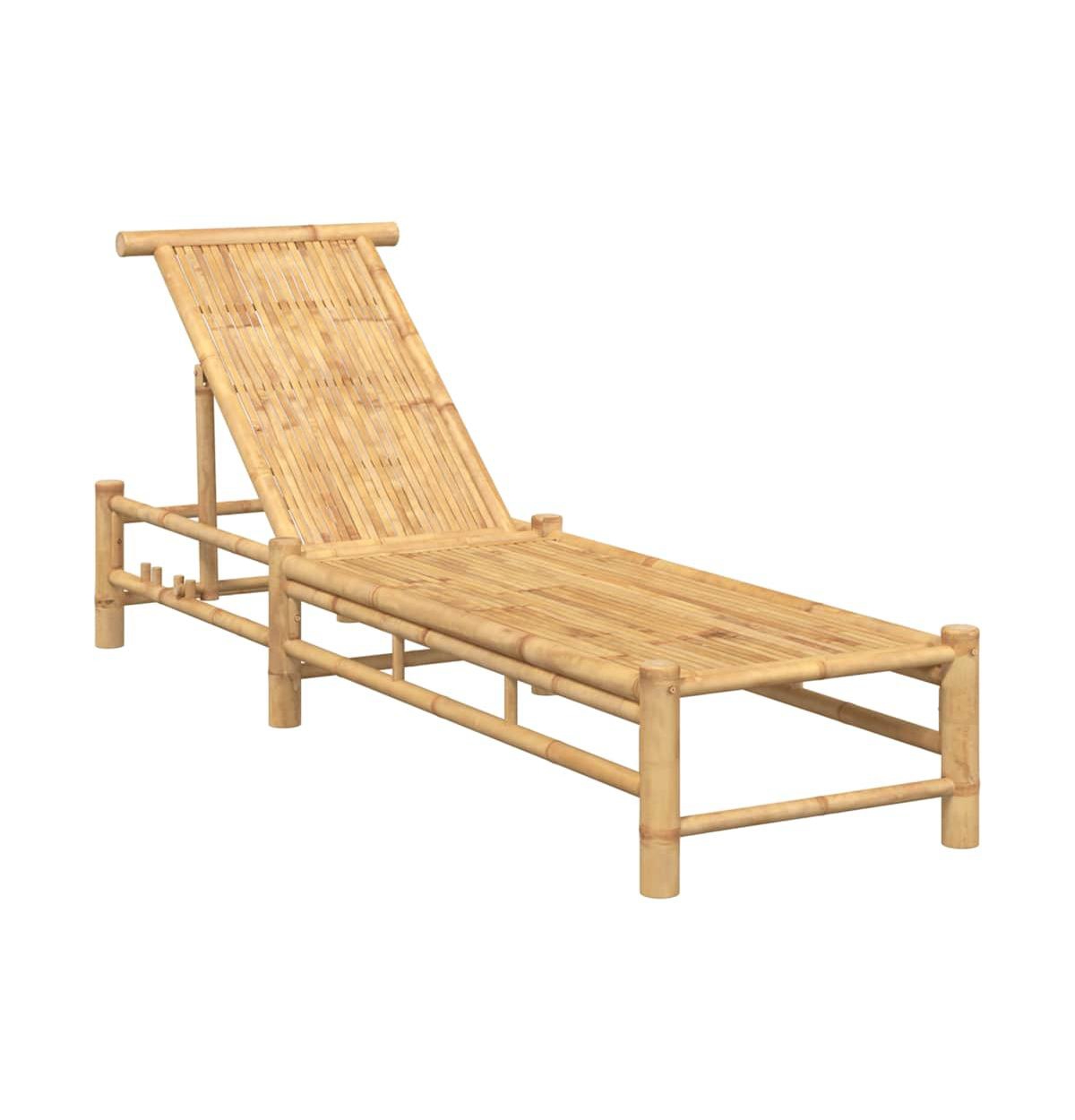 Click here for vidaXL Sun Lounger Natural bamboo Bamboo Adult-siz... prices