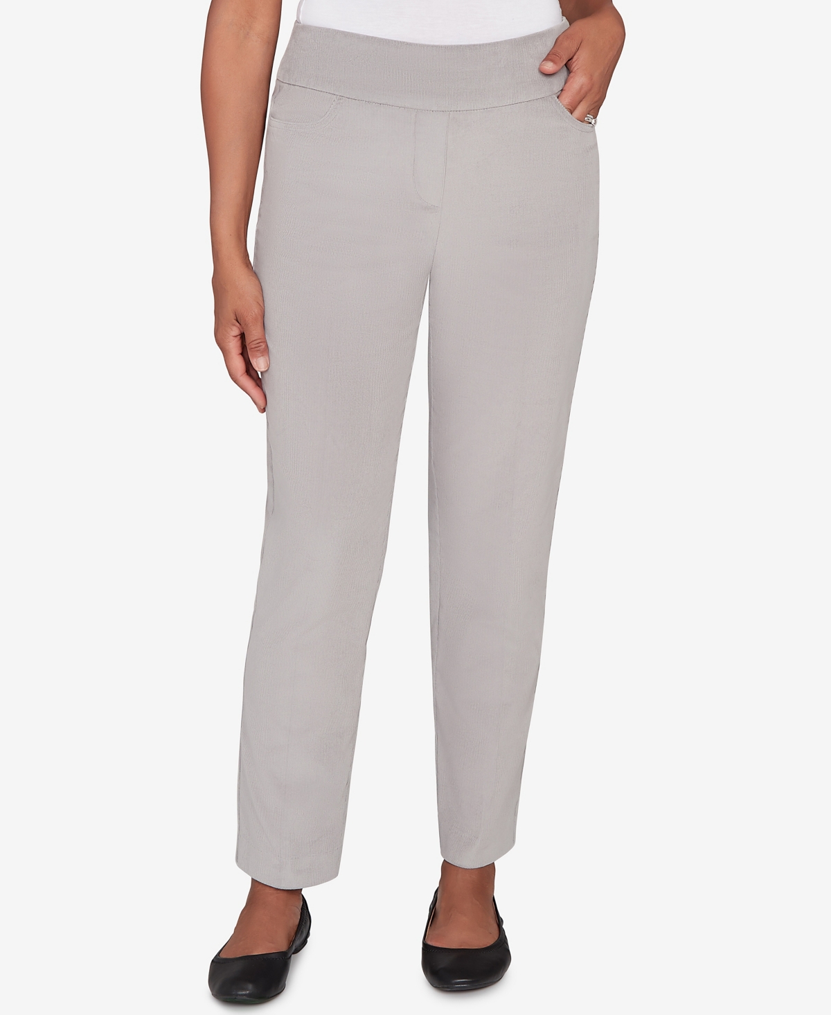 Click here for Alfred Dunner Petite Stockbridge Stretch Modern Kn... prices