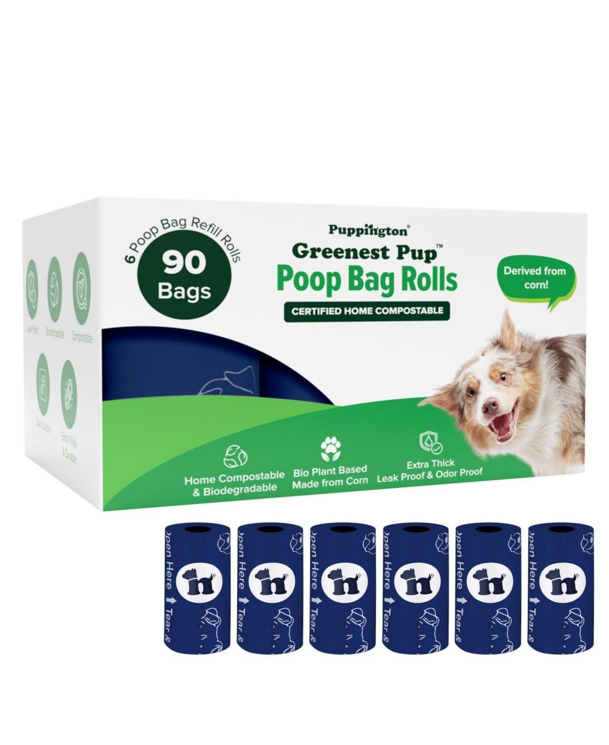 Click here for Compo Dog Poop Bags  90 Bags  Navy Blue - Navy blu... prices