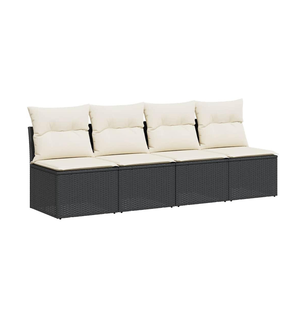 Click here for Garden Sofa Black and Cream White prices