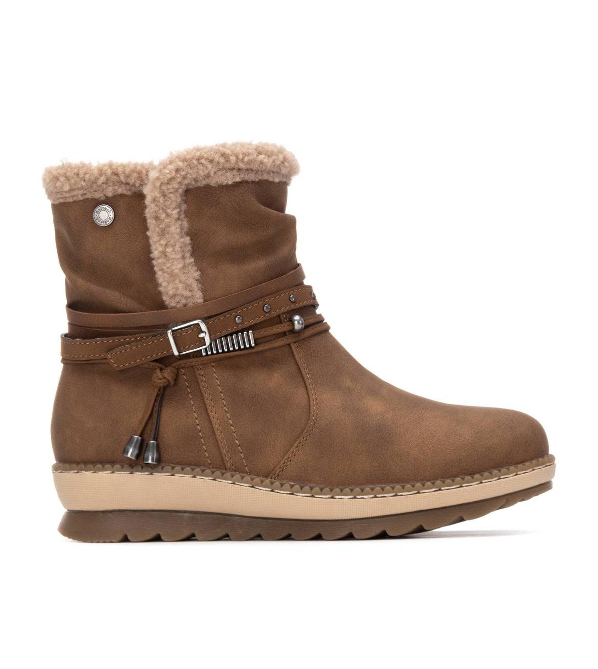 Click here for Xti Womens Faux Shearling Lined Ankle Booties Refr... prices
