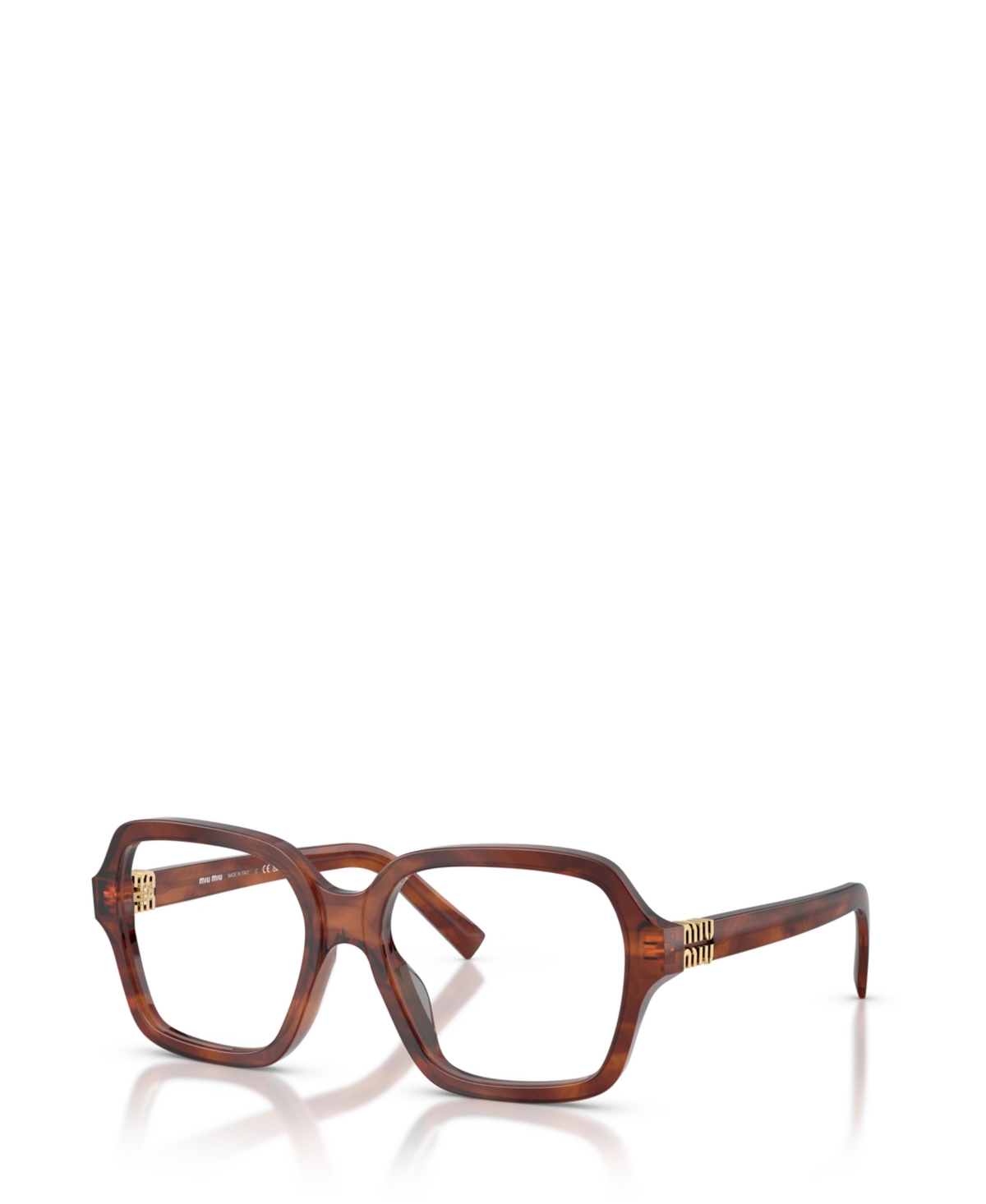 Click here for Miu Miu Womens Square Eyeglasses  Mu 03YV - Stripe... prices