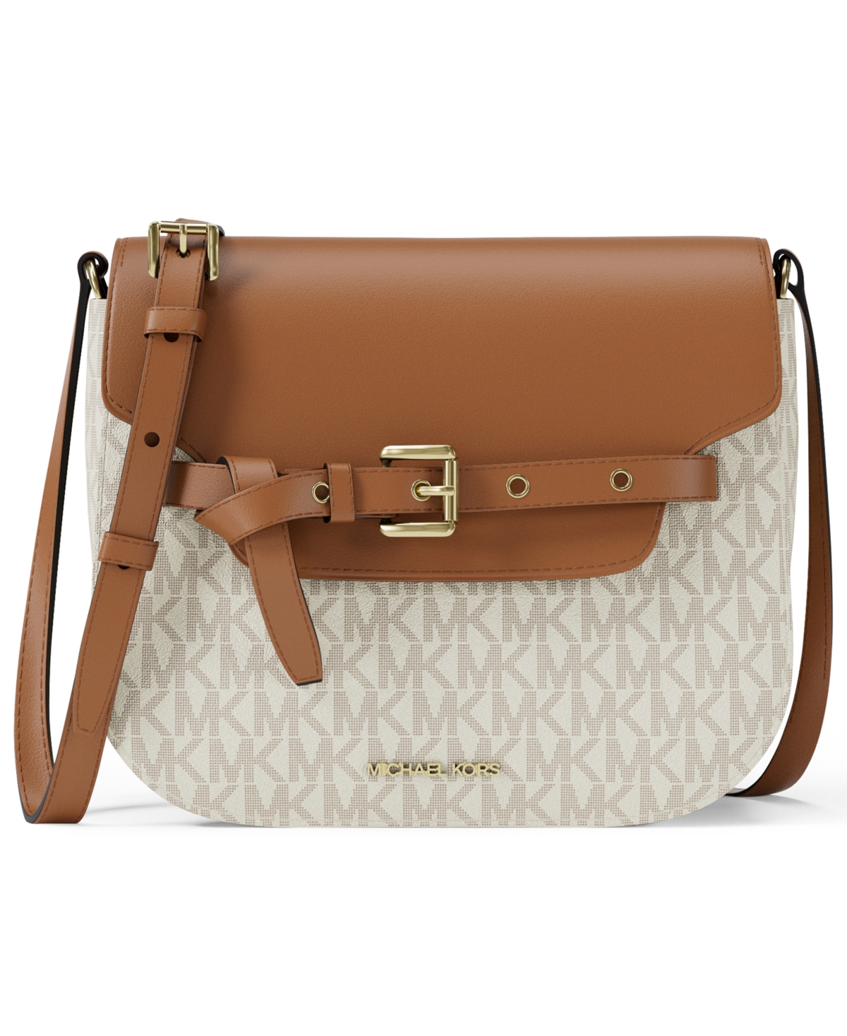 Click here for Michael Michael Kors Emilia Small Saddle Crossbody... prices