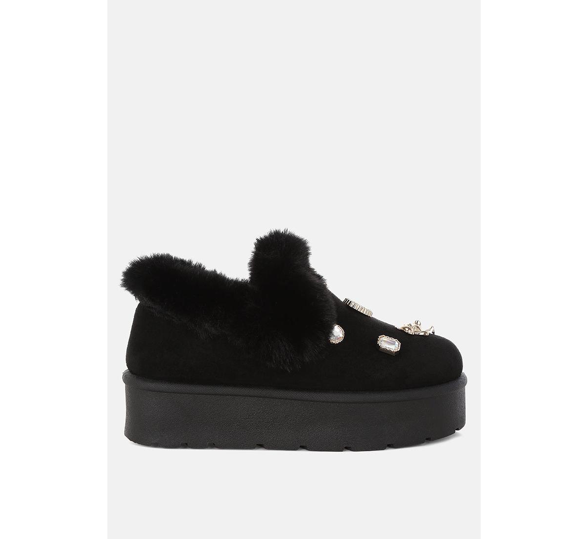 Click here for London Rag Zeta Charm Detail Slip On Snow Boots Wo... prices