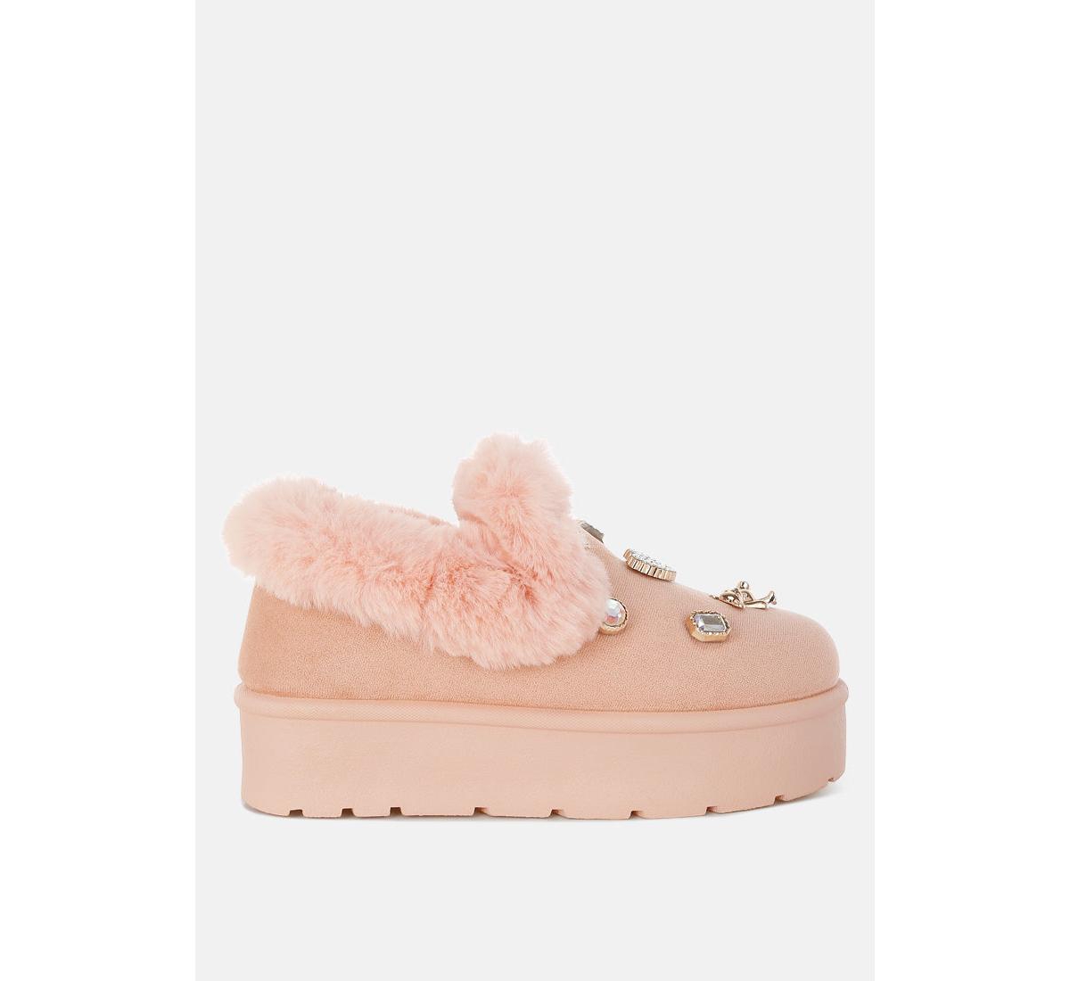 Click here for London Rag Zeta Charm Detail Slip On Snow Boots Wo... prices