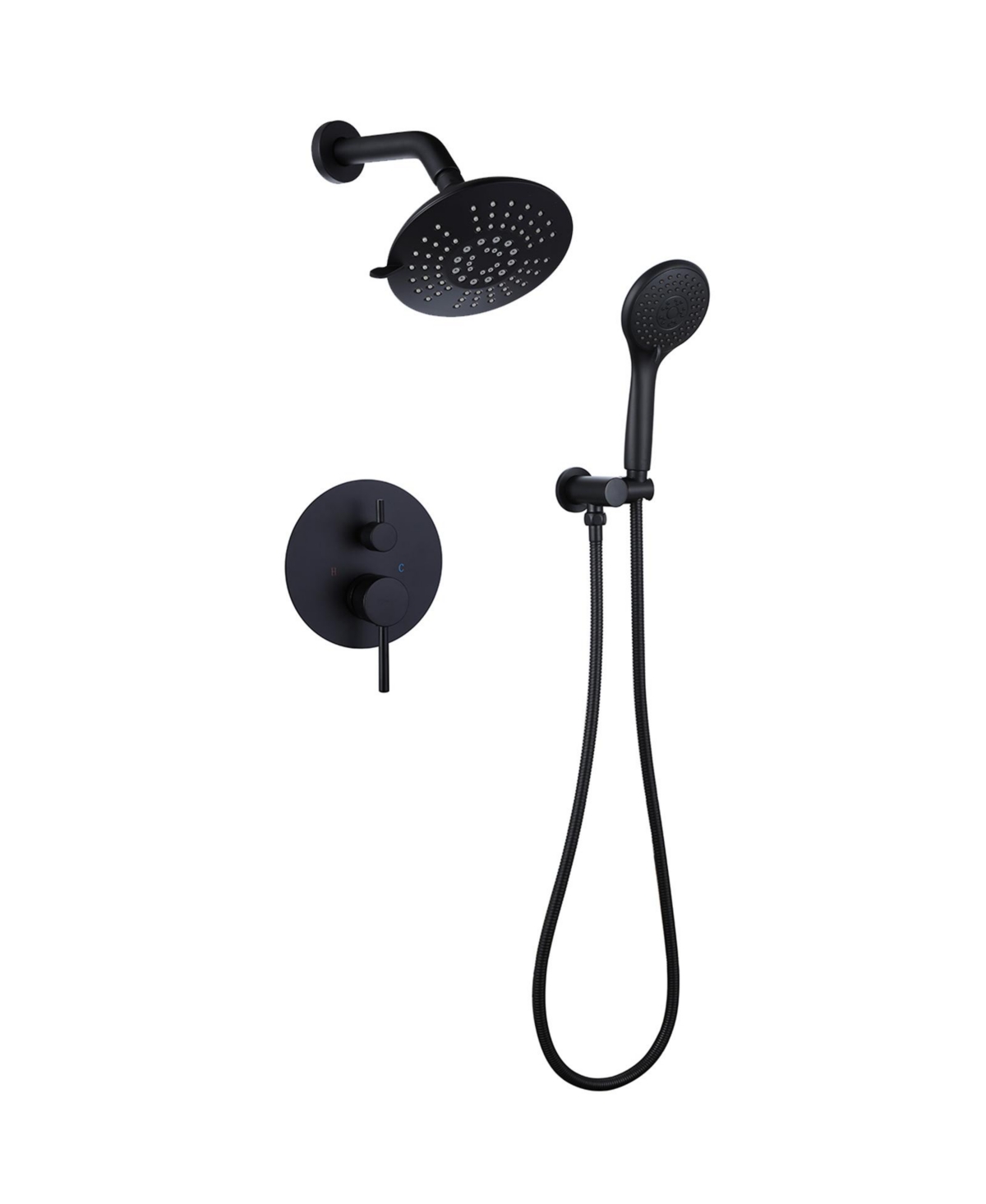 Click here for Single-Handle 2-Spray Round High Pressure Shower F... prices