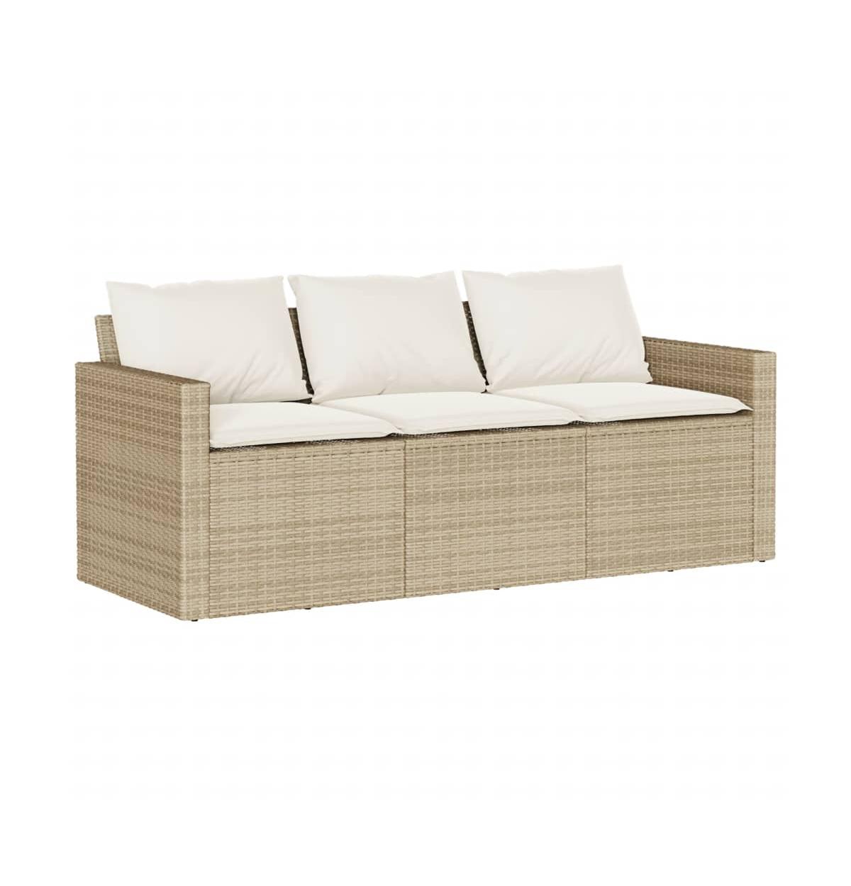 Click here for Garden Sofa Beige  Cream White - Beige and cream w... prices