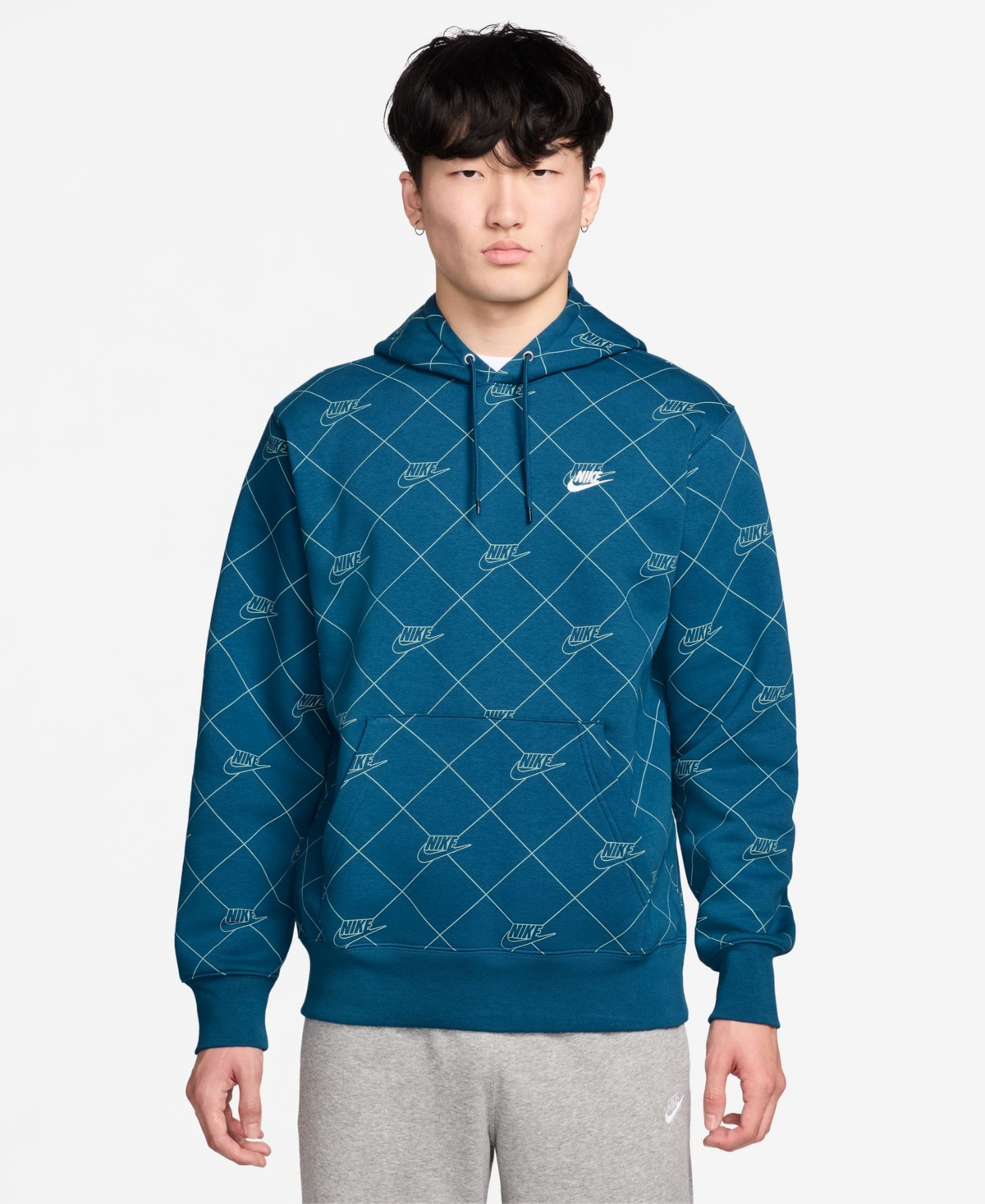 Click here for Nike Mens Sportswear Club Fleece Pullover Printed... prices