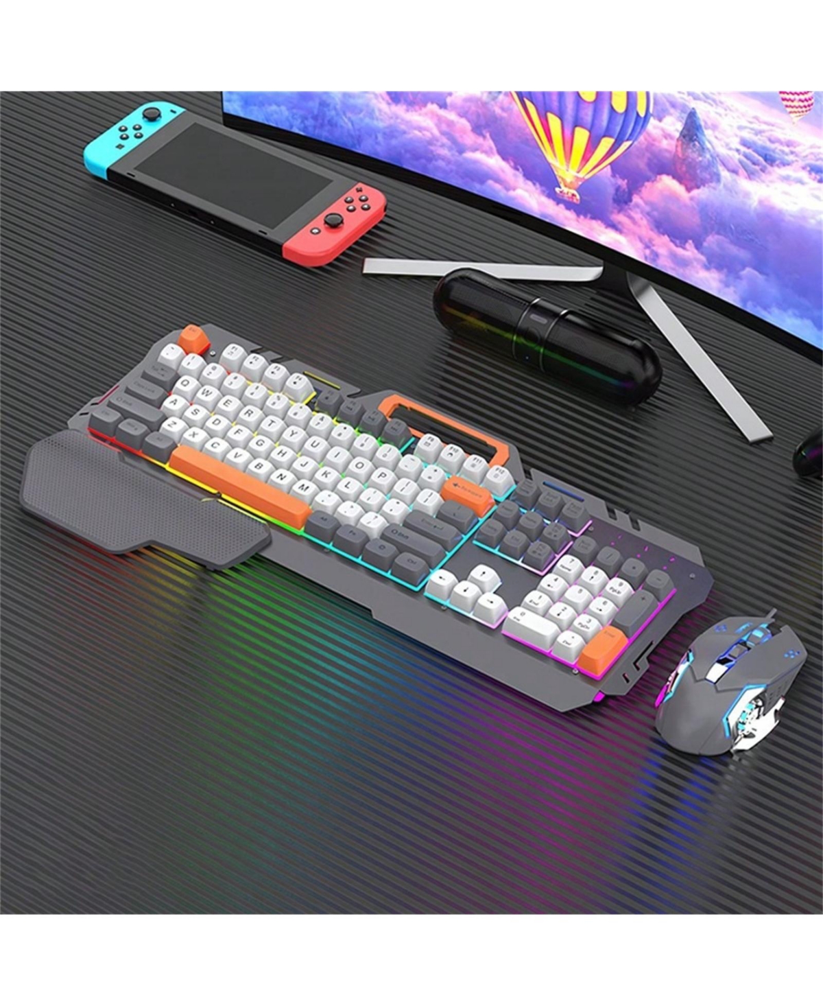 Click here for Wired Gaming Keyboard And Mouse Set - With Wrist R... prices