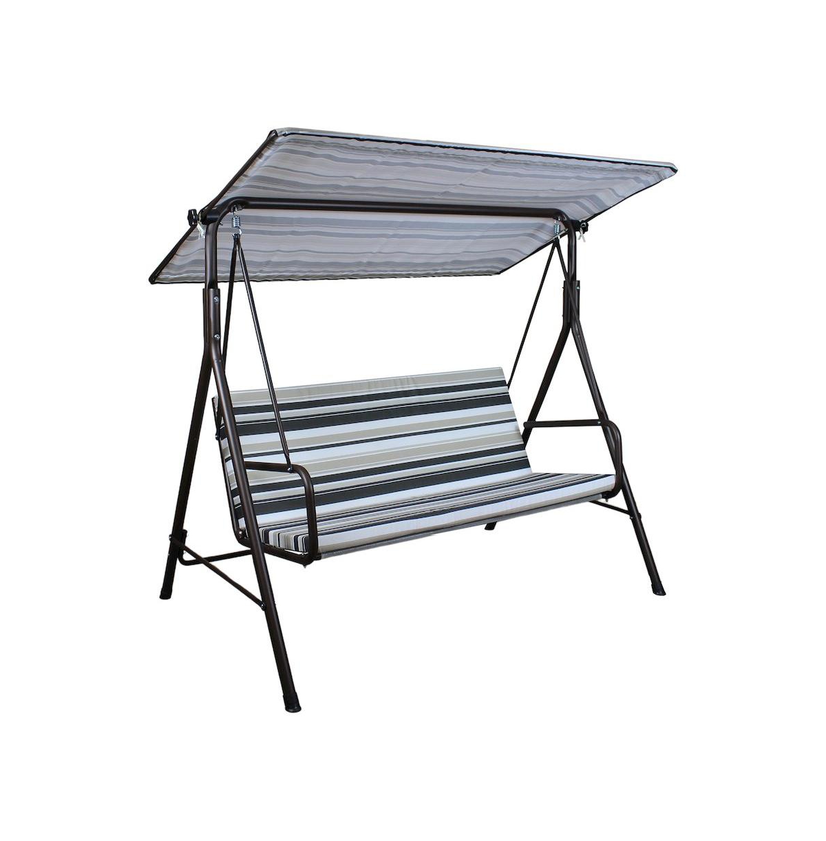 Click here for Sunjoy 2-Seat Patio Metal Proch Swing With Adjusta... prices