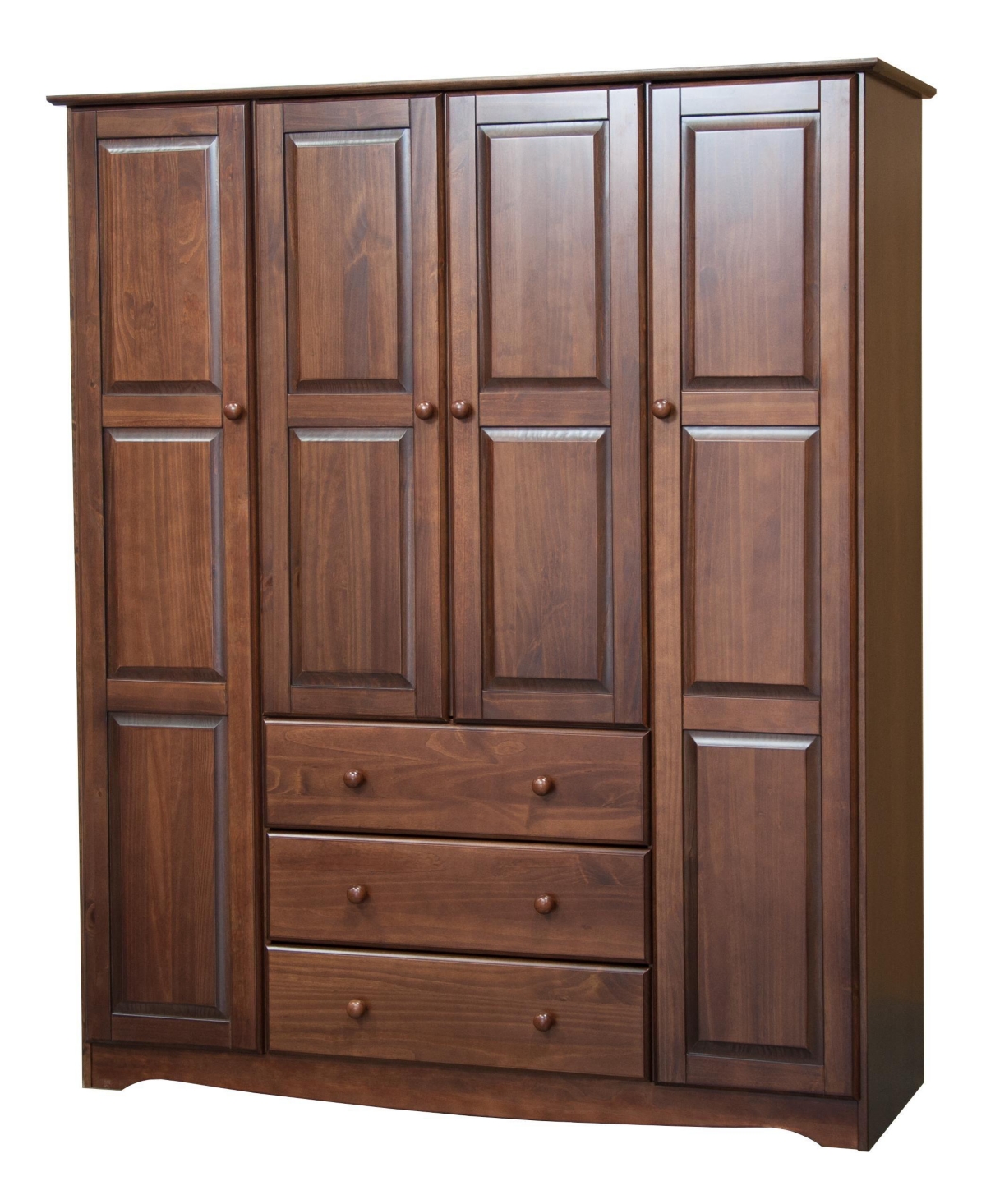 Click here for Palace Imports 100 Solid Wood Family 4-Door Wardro... prices
