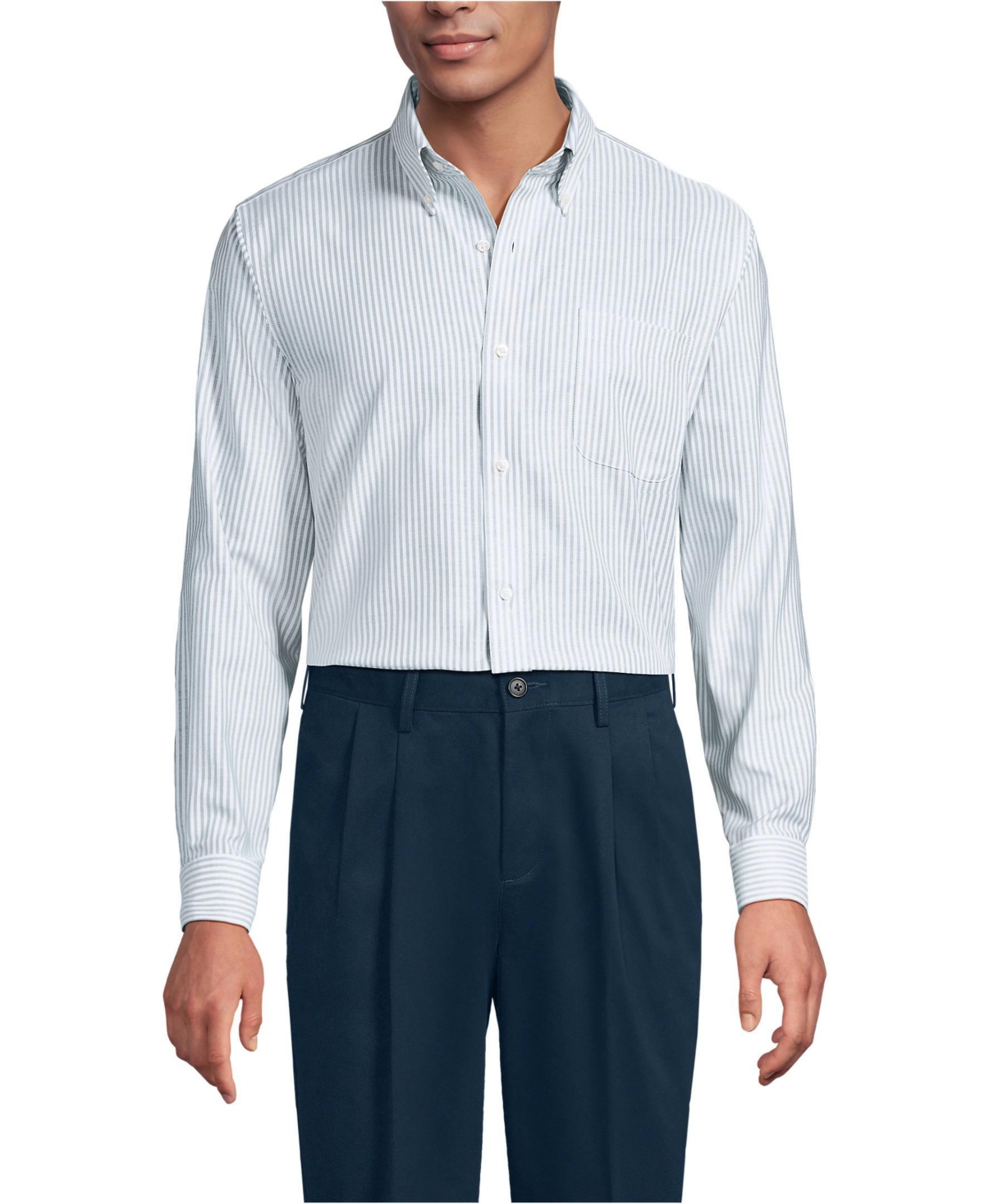 Click here for Lands End Mens Traditional Fit No Iron Supima Oxfo... prices