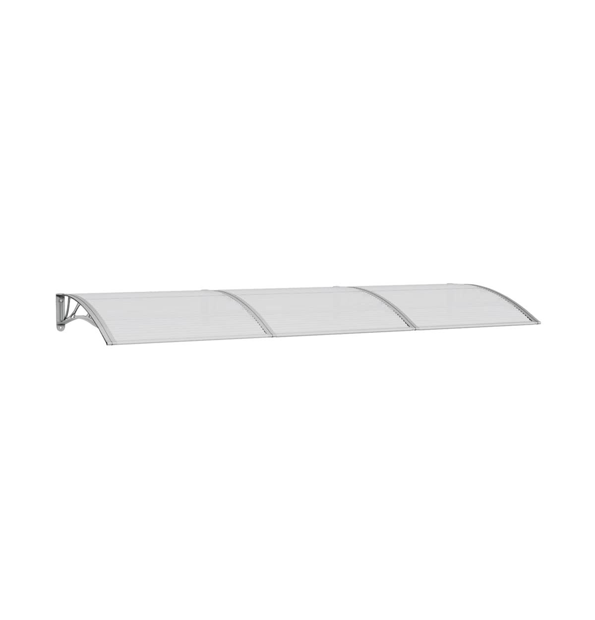 Click here for vidaXL Door Canopy Grey Polycarbonate  Abs  Alumin... prices