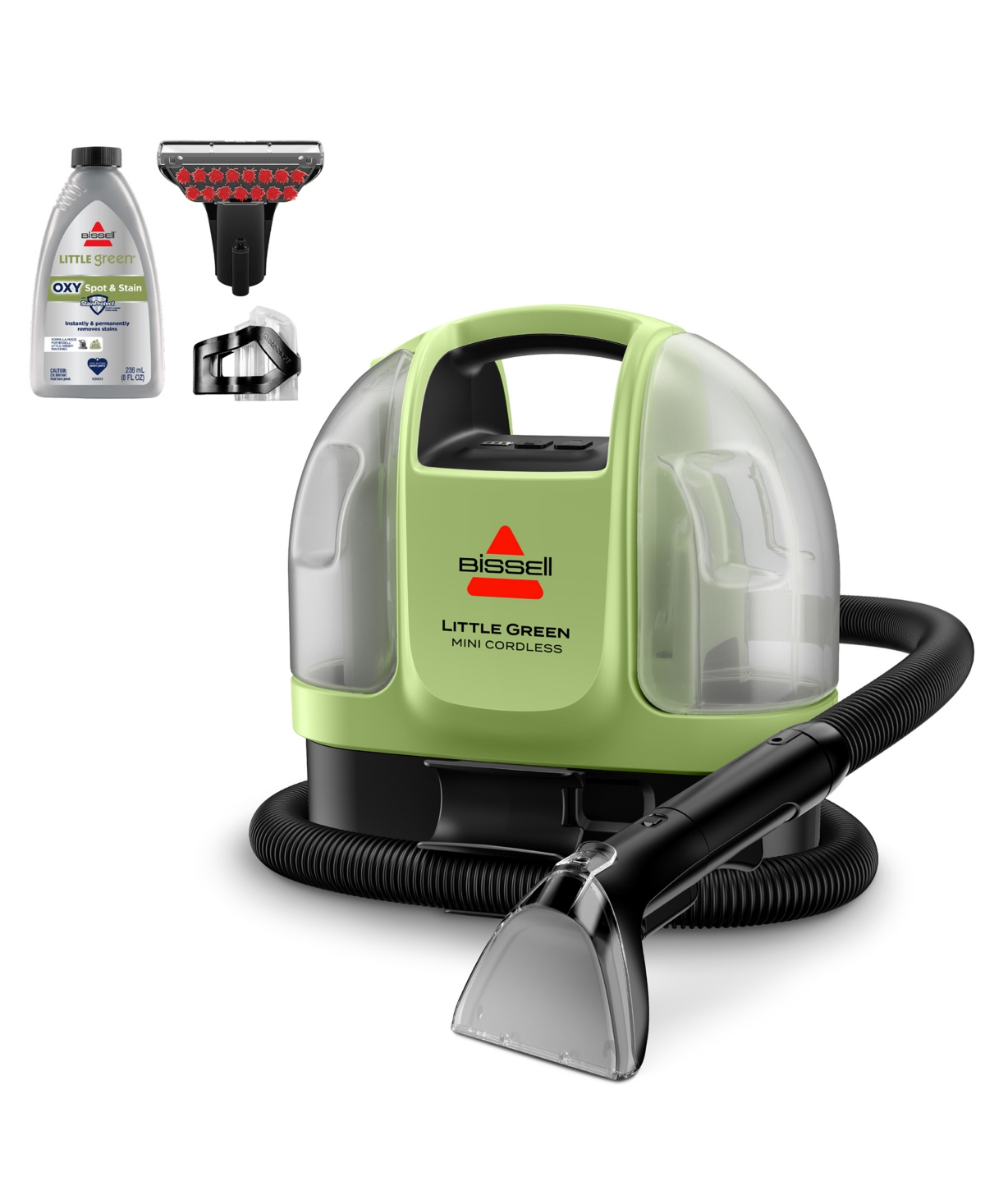 Bissell Little Green Mini Cordless Portable Upholstery and Carpet Cleaner - Green  Black