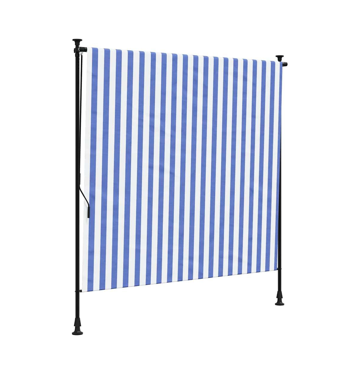 Click here for vidaXL Outdoor Roller Blind Blue and White prices