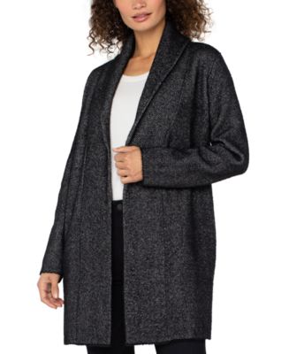 Liverpool Los Angeles Women's Long Sleeve Open Front Shawl Coatigan ...