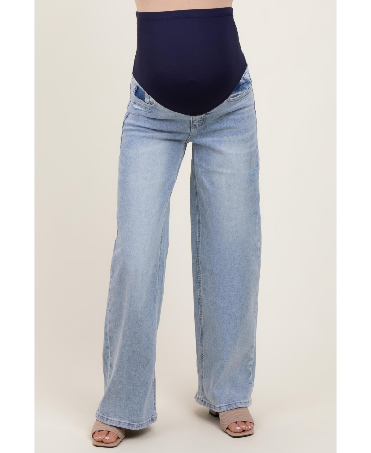 Click here for Pinkblush Maternity Light Blue Lightly Distressed... prices