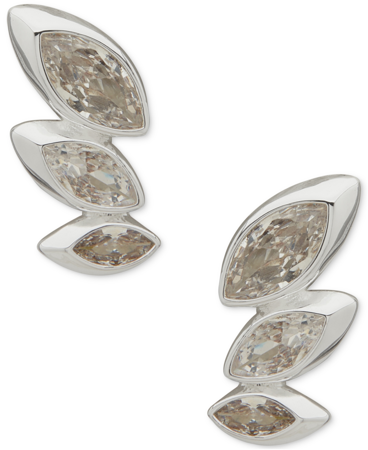 Click here for Anne Klein Cubic Zirconia Navette Crawler Earrings... prices
