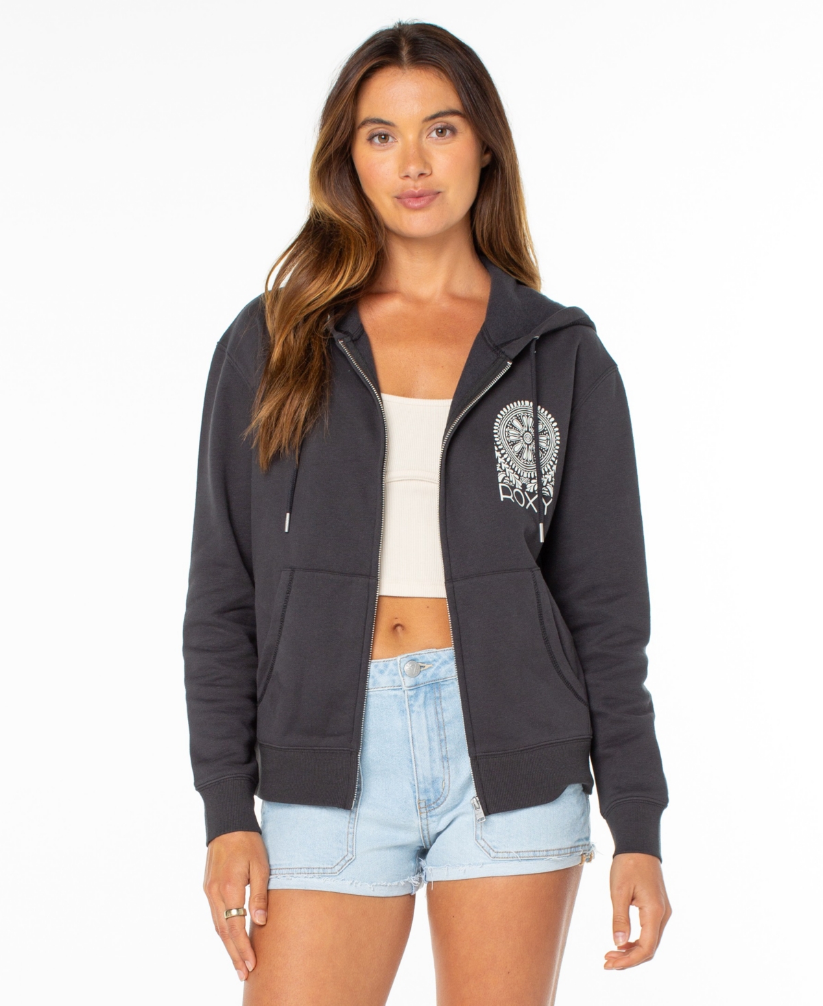 Click here for Roxy Womens Sweet Rhythm Fleece Sweatshirt - Phant... prices