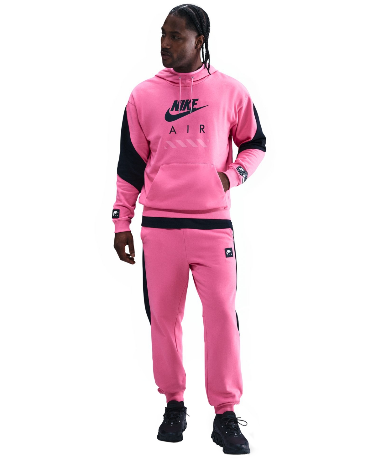 Click here for Nike Mens Air Fleece Roomy-Fit Logo-Print Hoodie -... prices