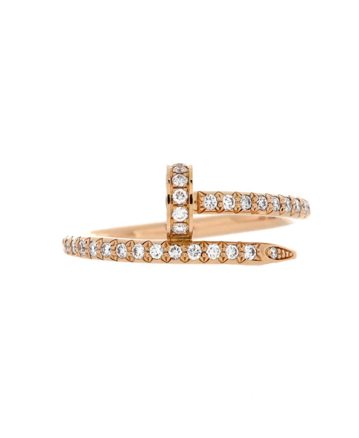 Click here for Pre-Owned Cartier Juste un Clou Paved Ring - 18k r... prices