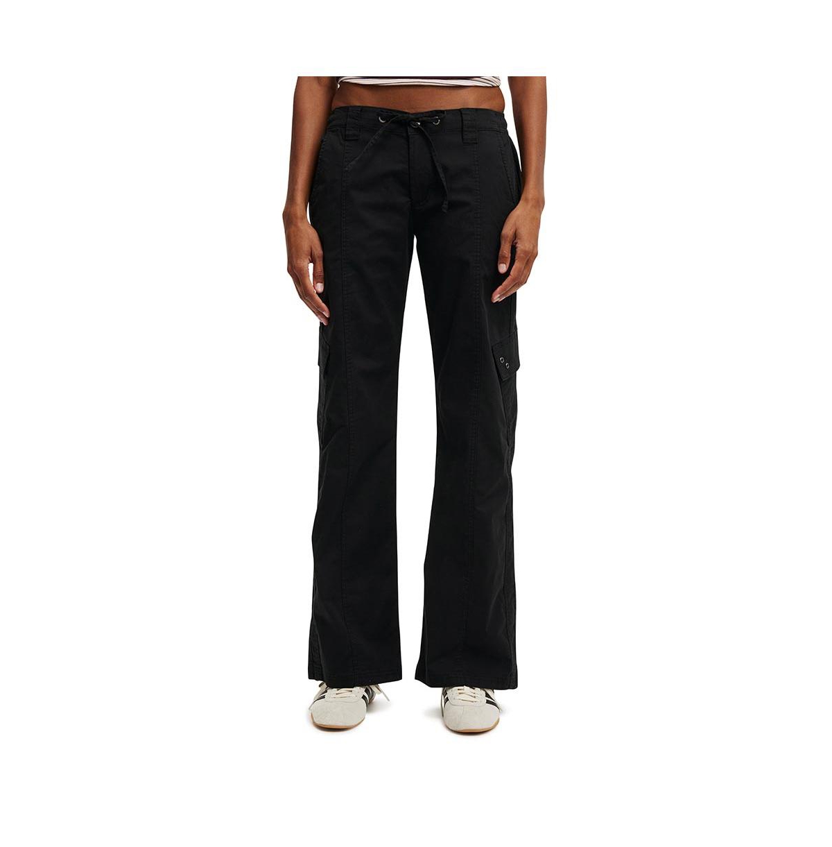 Click here for Cotton On Womens Low Rise Cargo Pant - Black prices