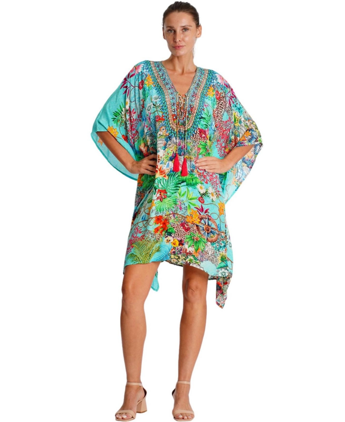 Click here for La Moda Clothing Womens short kaftan prices