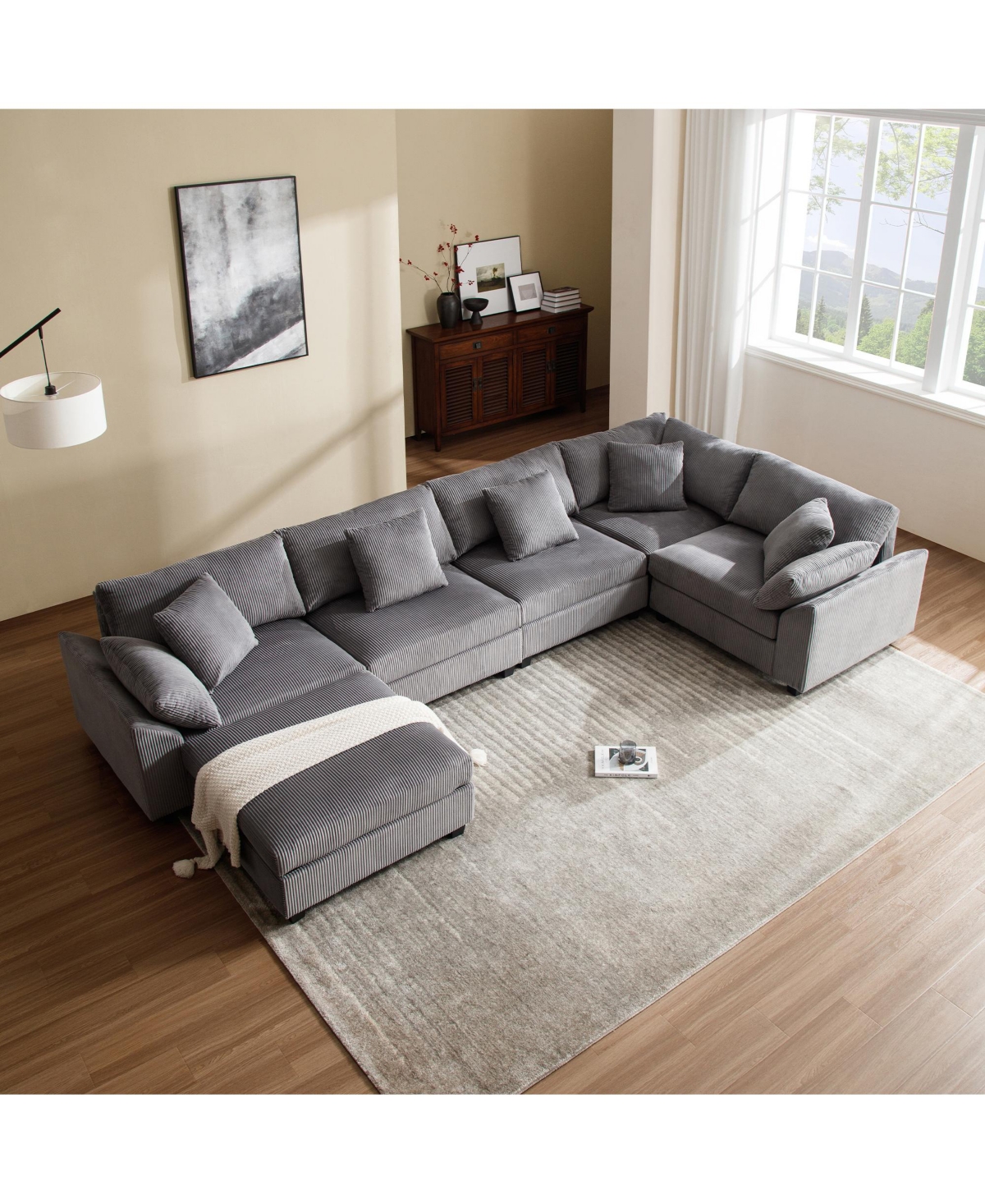 Click here for Morden Fort 150 W Oversized Sectional U Shaped Cou... prices