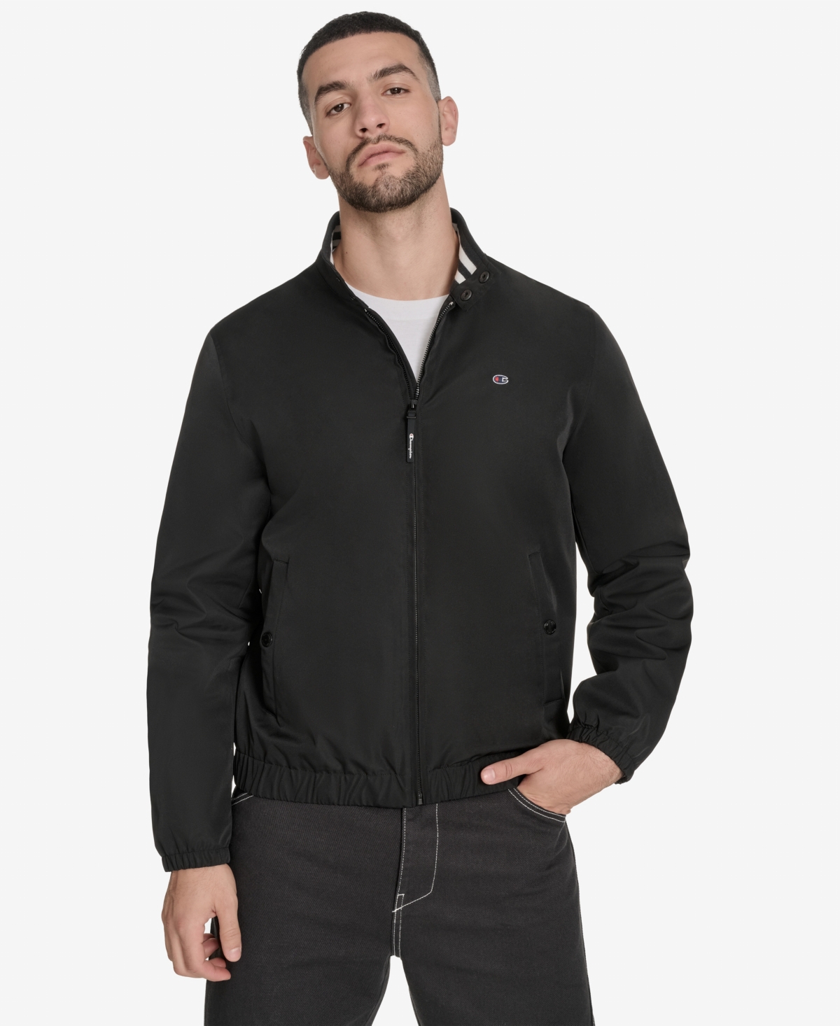 Click here for Champion Mens Stand collar Golf Jacket - Black prices