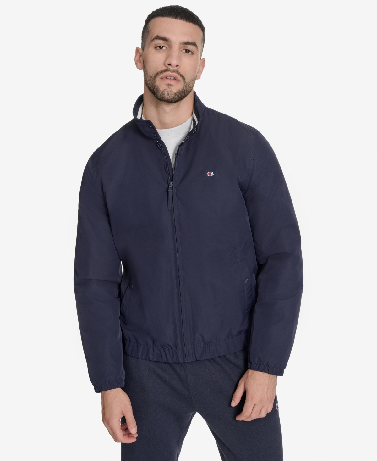 Click here for Champion Mens Stand collar Golf Jacket - Peacoat N... prices