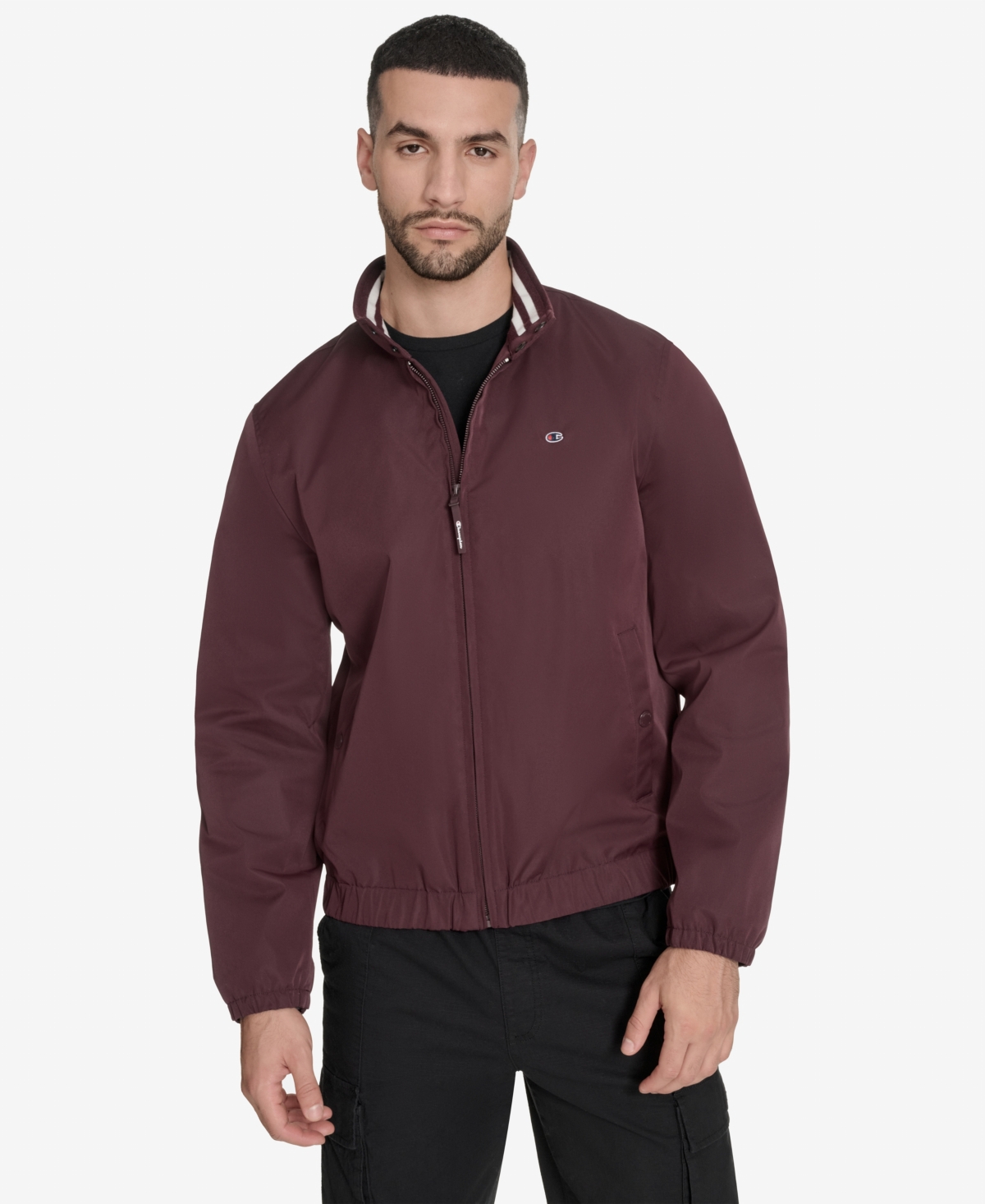 Click here for Champion Mens Stand collar Golf Jacket - Winetasti... prices