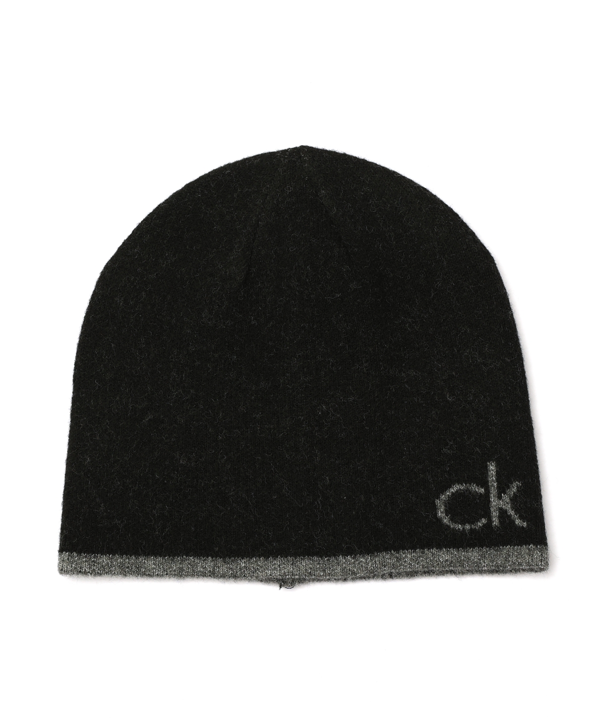 Click here for Calvin Klein Mens Fuzzy Reversible Beanie - Black prices