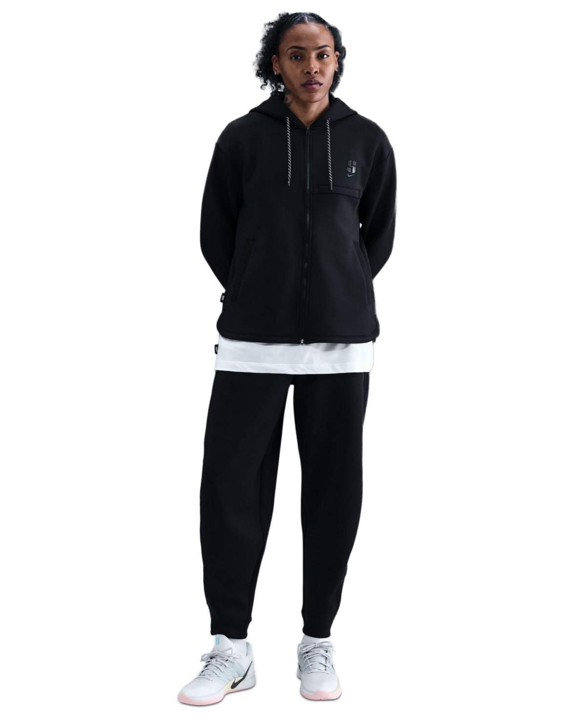 Click here for Nike Womens Sabrina Ionescu Dri-Fit Loose Basketba... prices