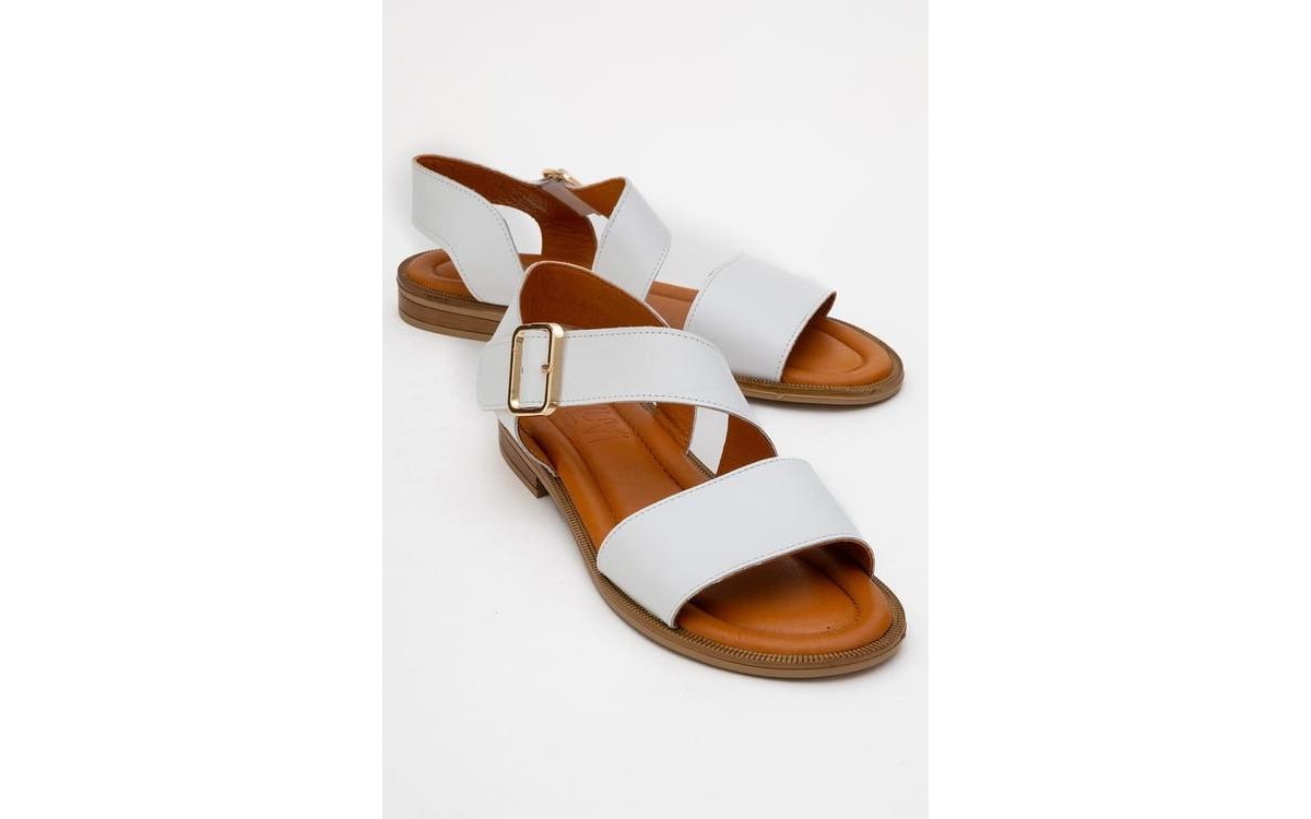 Click here for Forever & Always Shoes Majesty Leather Sandal (Wom... prices