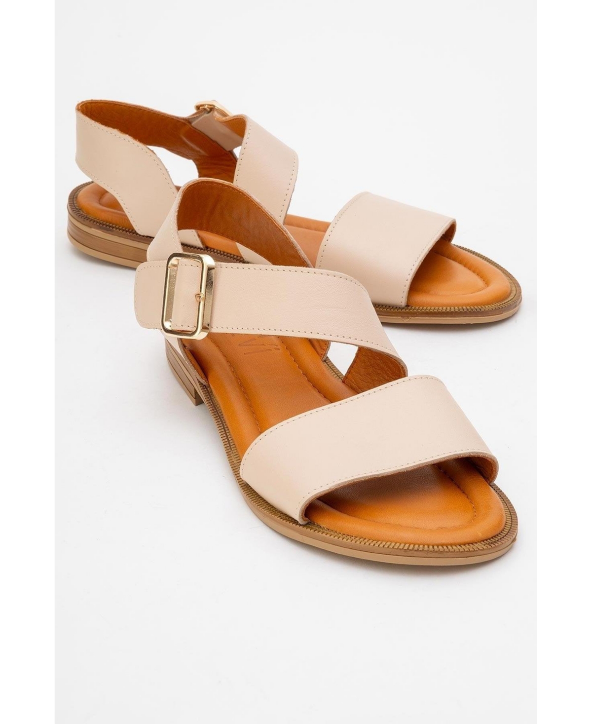 Click here for Forever & Always Shoes Majesty Leather Sandal (Wom... prices
