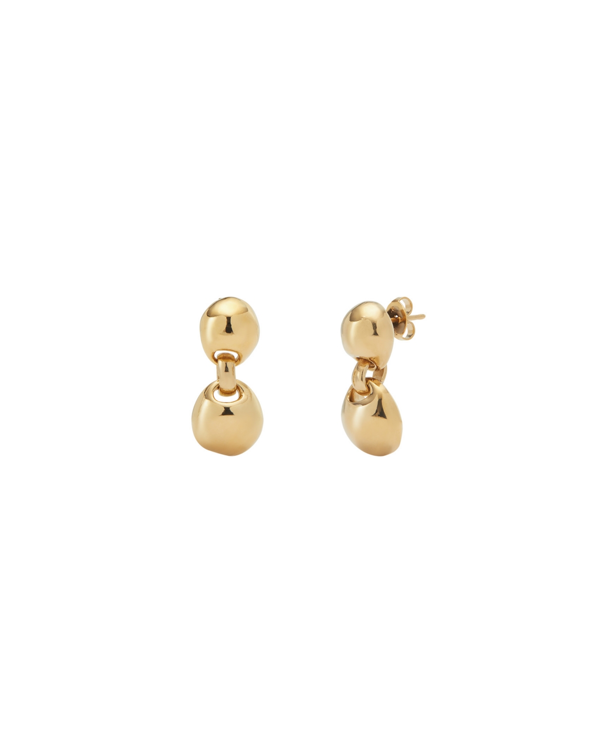 Click here for UNOde50 18K Gold-Plated Earrings with Single Ball... prices